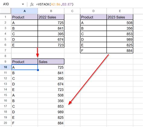 How To Use VSTACK Function In Google Sheets Sheetaki