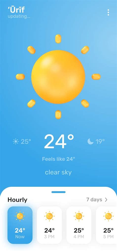 Sunny Is A Simplistic Weather App With A Gorgeous Ui