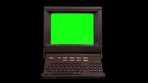 Old Fashioned Computer Screen And Keyboard Stock Vector Illustration Of Isolated Grungy