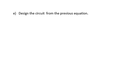Solved Given The Following Simplified Circuit Diagram Of A Chegg