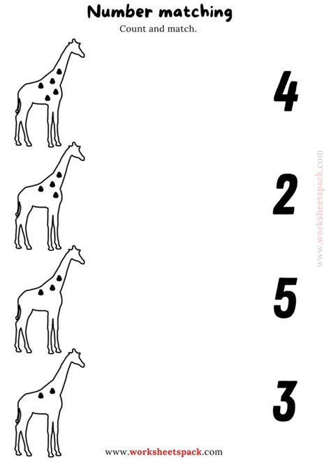 Number Matching Printables