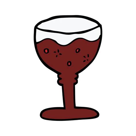 Cartoon Doodle Glass Red Wine Stock Vector By ©lineartestpilot 225549252