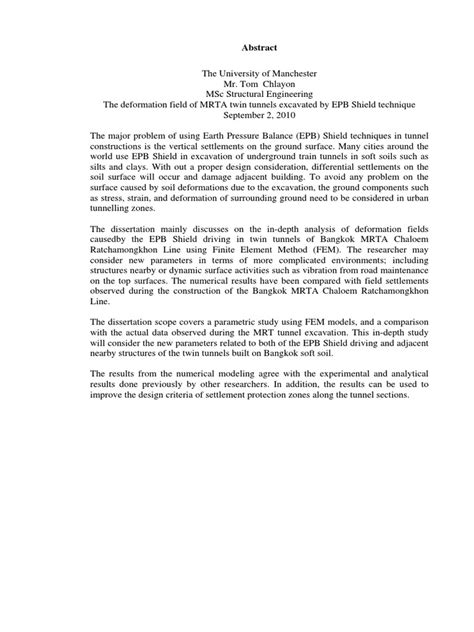 Analysis Of Ground Deformation And Settlements Due To Excavation Of