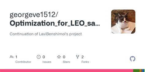 Github Georgeve1512optimizationforleosatellitesnetwork