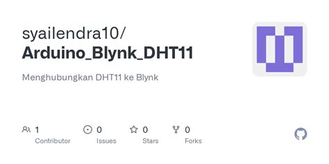 Github Syailendra10 Arduino Blynk Dht11 Menghubungkan Dht11 Ke Blynk