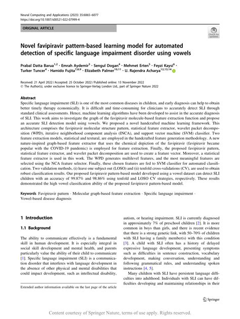 Novel Favipiravir Pattern Based Learning Model For Automated Detection Of Specific Language