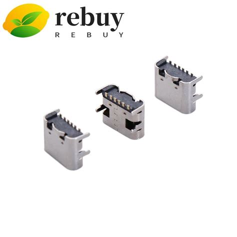 Rebuy Type C Socket Connector Charging Port Diy Socket Connector 6 Pin Usb 3 1 Smd Dip Female