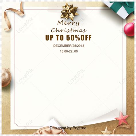 노란색 심플 크리스마스 일러스트 초대장 배경 성탄편지꽃 공 Png 일러스트 무료 다운로드 Lovepik