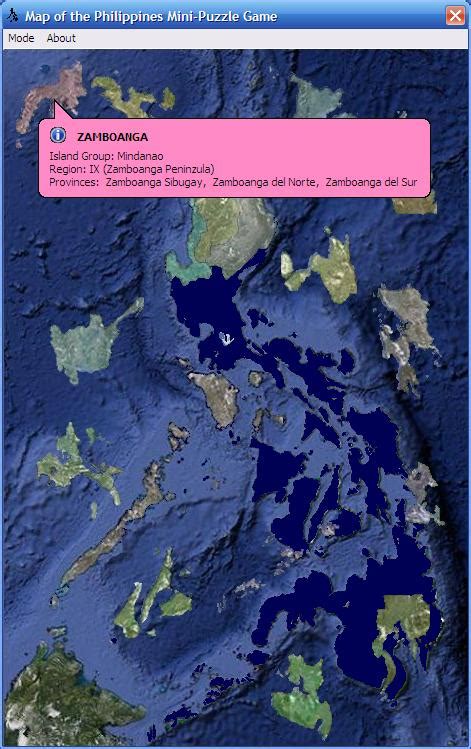 Simple Philippine Map Mini Puzzle Game Sourcecodester