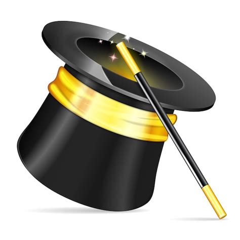 Sombrero De Mago Realista Vector Premium