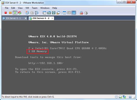如何在VMware Workstation用小于 GB内存启动ESX ESXi eBanBan Studio