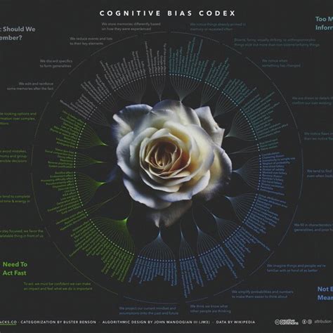 1 Cognitive Bias Codex Aka The Codex Of Tendencies To Cognitive Error