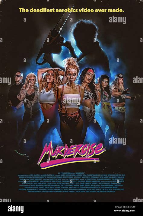 Murdercise Poster From Left Josh Parks Ginger Lynn Jessa Jupiter