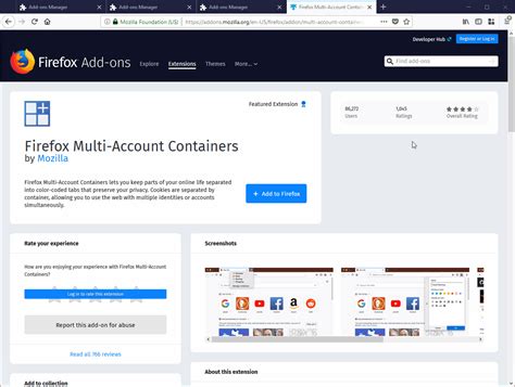The Personal Container Is Wrongly Highlighted When The Firefox Multi Account Containers
