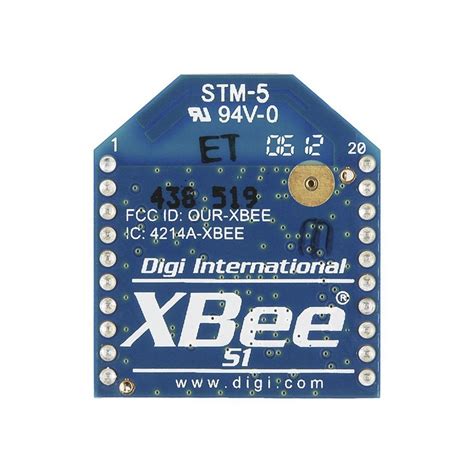 moduł xbee 802 15 4 1mw series 1 pcb antenna botland sklep dla