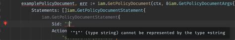 Iamgetpolicydocument Example Is Wrong Also How To Create String Pointer · Issue 8821