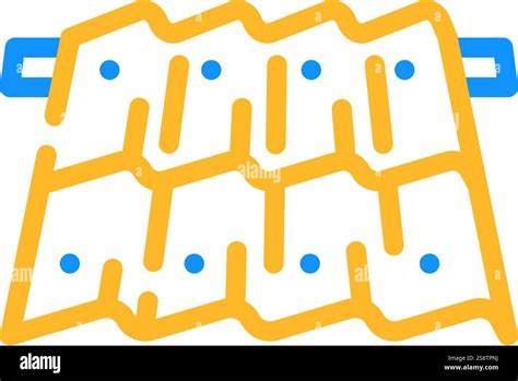 Roof Building Material Color Icon Vector Roof Building Material Sign Isolated Symbol