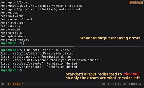 Linux 中如何将输出和错误重定向到 Dev Null Linux标准输出和错误重定向