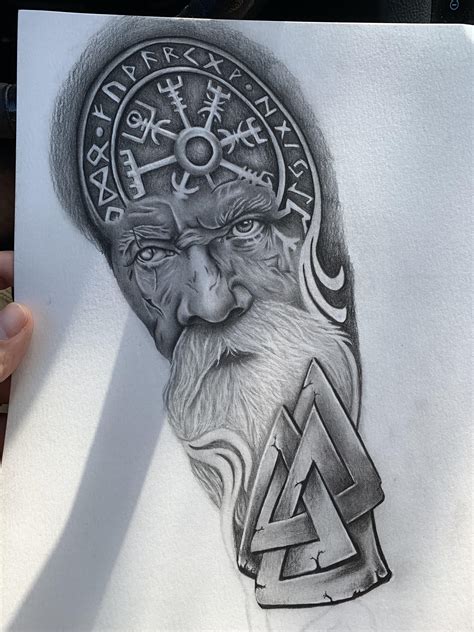 Odin Norse Mythology Tattoo