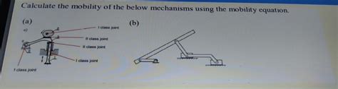 Solved Calculate The Mobility Of The Below Mechanisms Using Chegg Com