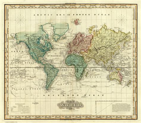 World On Mercators Projection David Rumsey Historical Map Collection