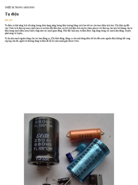 Thiết Bị Trong Arduinio Pdf