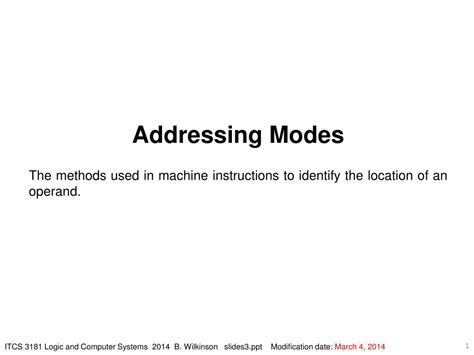 PPT Addressing Modes PowerPoint Presentation Free Download ID 2658962