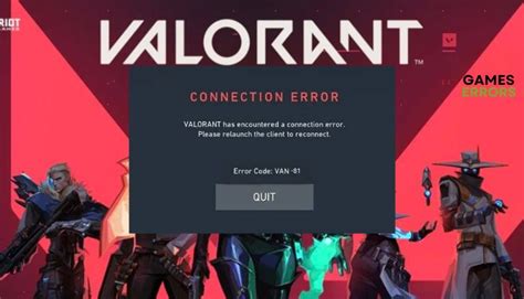 Valorant Error Code Van 81 How To Quickly Fix It
