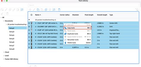 Previously Used Tools Are Missingdo Not Appear In Tool Library In Fusion