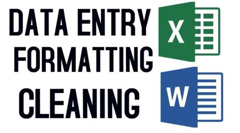 Do Data Cleaning Data Formatting Data Structuring Data Entry By