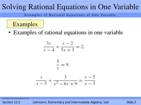 Ppt Solving Rational Equations Powerpoint Presentation Id5906369