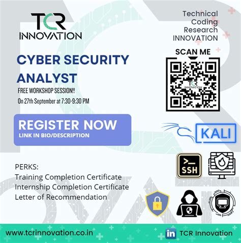 Tcr Innovation On Linkedin Internship Internshipprogram Free Workshop Learning