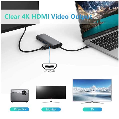 Astrotek USB C Dock In Multiport Hub Docking Station With W Power XHDMI Go Click On