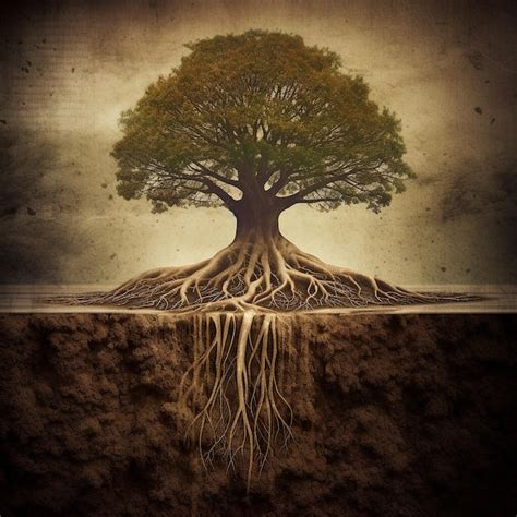 Premium AI Image Tree Under Strong Wind Premium AI Image Tree Under Strong Wind