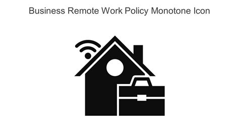 business remote work policy monotone icon in powerpoint pptx png and