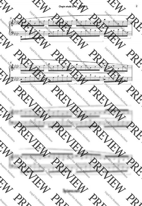 악보 F Chopin 쇼팽 Etude Op25 No1 에올리언 하프 원곡풀버전 일반악보 By 3분피아노