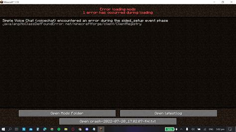 Error Occurs During Loading Of Mod · Issue 432 · Henkelmax Simple
