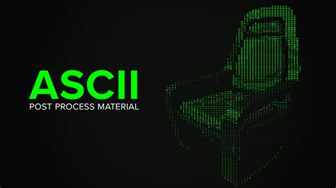 Ascii Post Process Material Asset Cloud
