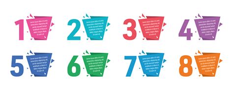 여덟 단계 인포그래픽 템플릿 연례 보고서 웹 인터넷 잡지 정보 템플릿 숫자 테마 인포그래픽 템플릿 개념에 대한 스톡 벡터 아트 및 기타 이미지 Istock