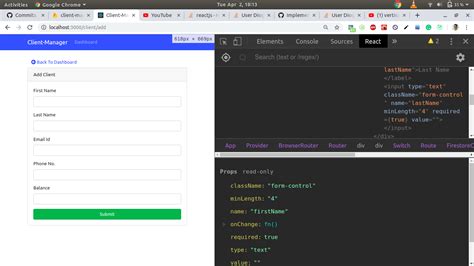 Reactjs How To Horizontally Align Tabs In Chrome Dev Menu Instead Of
