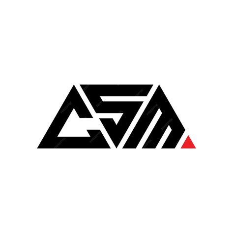 Premium Vector Csm Triangle Letter Logo Design With Triangle Shape Csm Triangle Logo Design