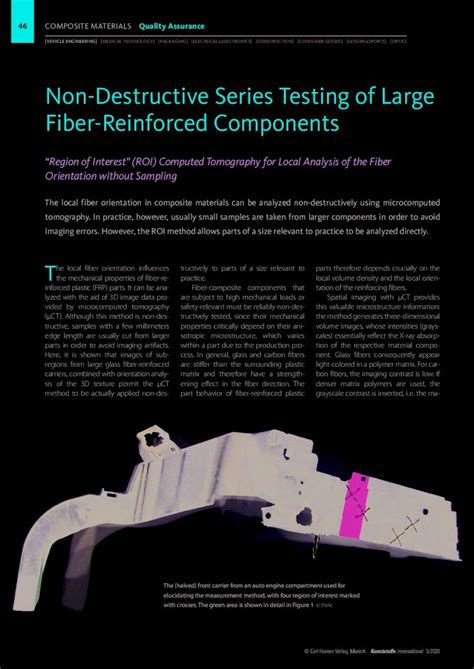 Pdf Non Destructive Series Testing Of Large Fiber Reinforced Kunststoffe International 3