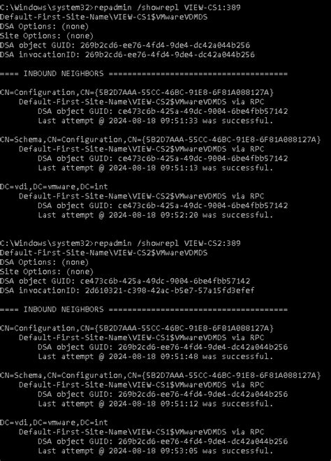 Check Horizon Connection Server Replication Status Vinfrastructure Blog