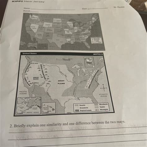 Briefly Explain One Similarity And One Difference Between The Two Maps