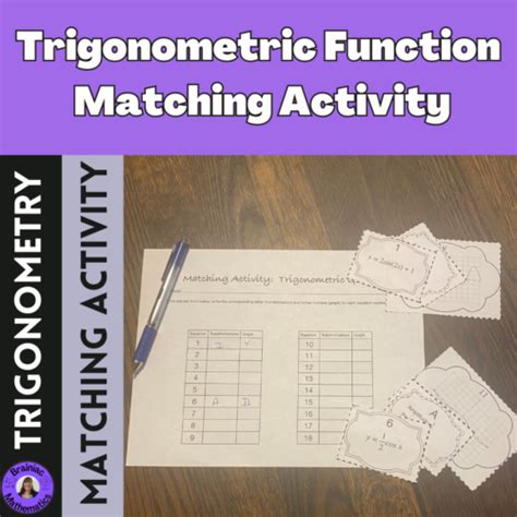 Trigonometric Function Matching Activity Made By Teachers
