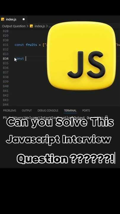 Javascript Interview Question Remove Duplicates Elements Shorts