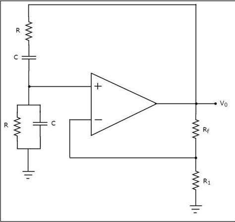 Wien Bridge Oscillator Circuit Diagram
