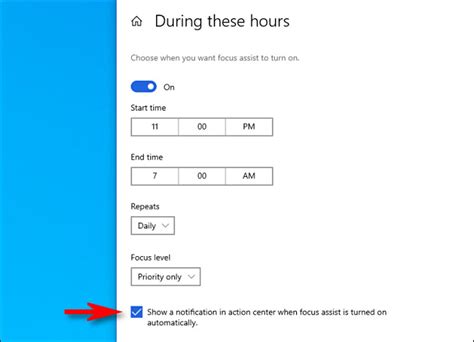 How To Re Enable Focus Assist Notifications On Windows 10