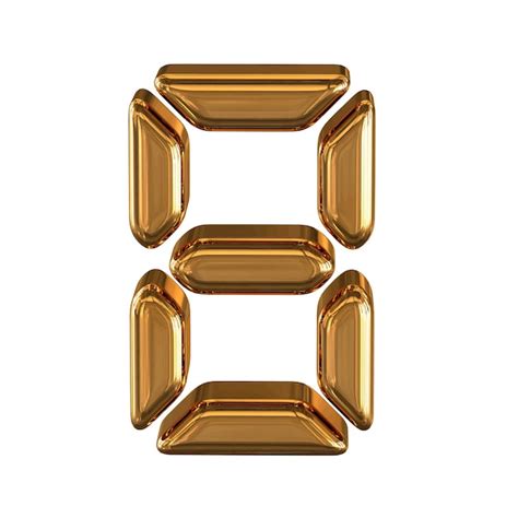 premium vector 3d characters as a digital font number 8