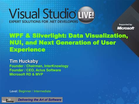Ppt Wpf And Silverlight Data Visualization Nui And Next Generation